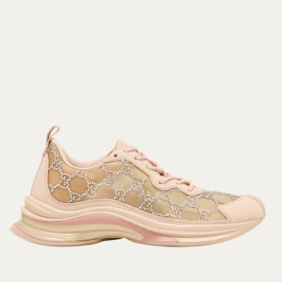 Gucci | Shoes | Gucci Gg Crystal Mesh Running Sneakers Gucci | Poshmark
